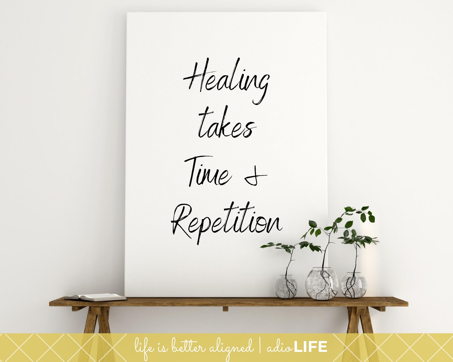 Healing Takes Time & Repetition Chiropractor Poster BJ | Etsy