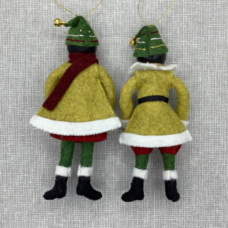 Twas the Night Ornament Series 3 Two Little Elves red - Etsy UK