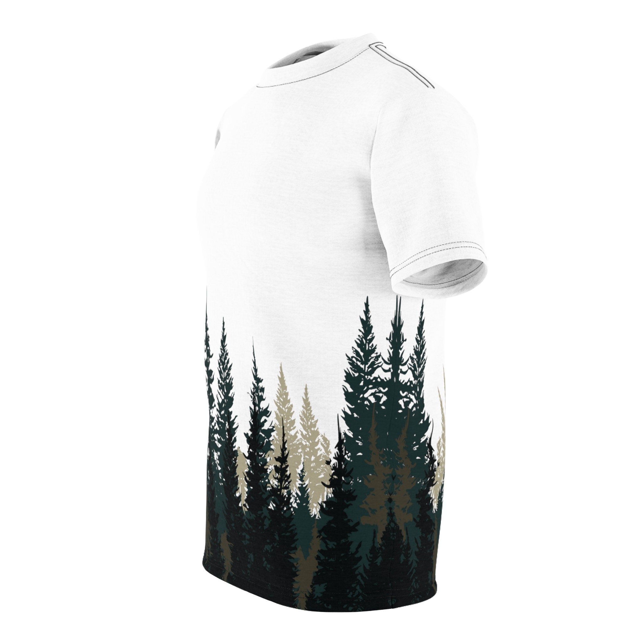 Pine Tree Tshirt, Pine Tree Silhouette T-shirt, Pine Tree Shirt ...