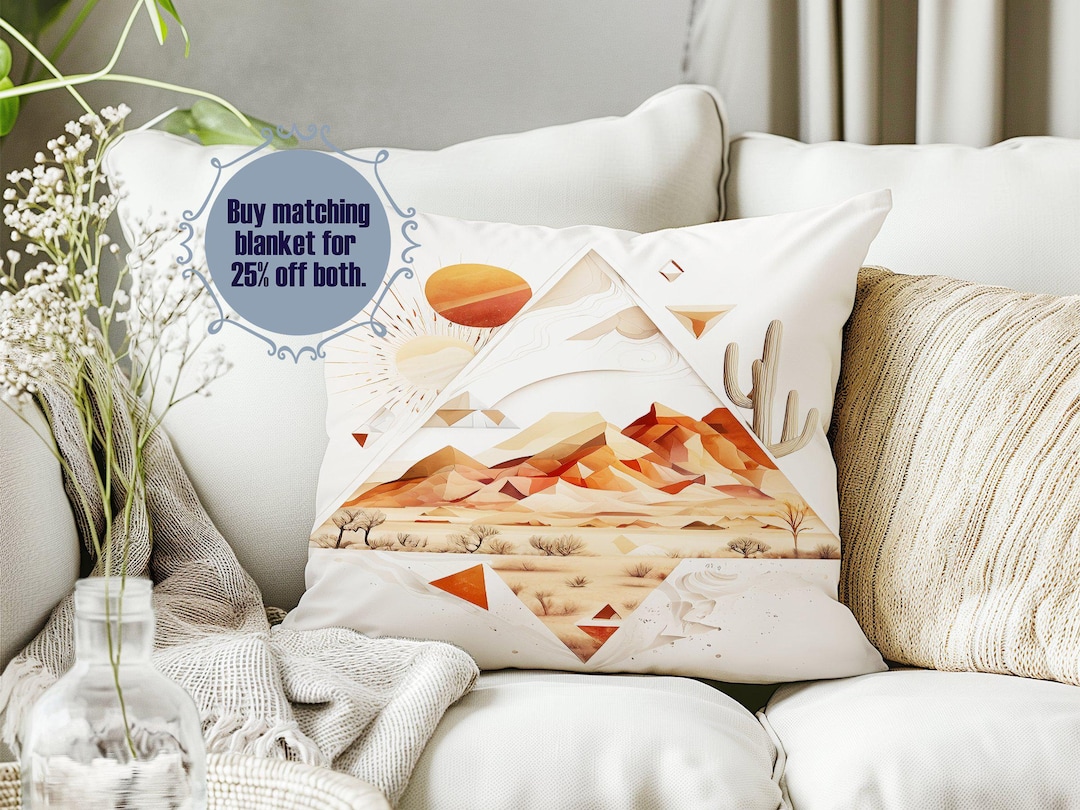 Desert Scene Pillow – Capture the Warmth of the Southwest With Earthy ...