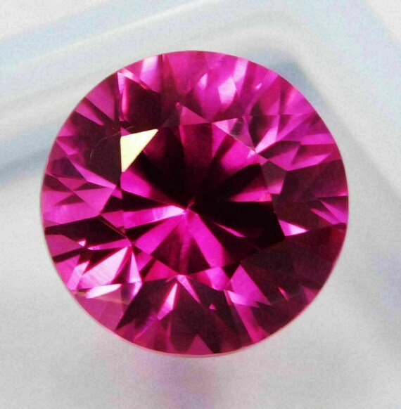 Lab Grown Pink Sapphire 11mm Round wholesale Lot of 5 gemstones ...