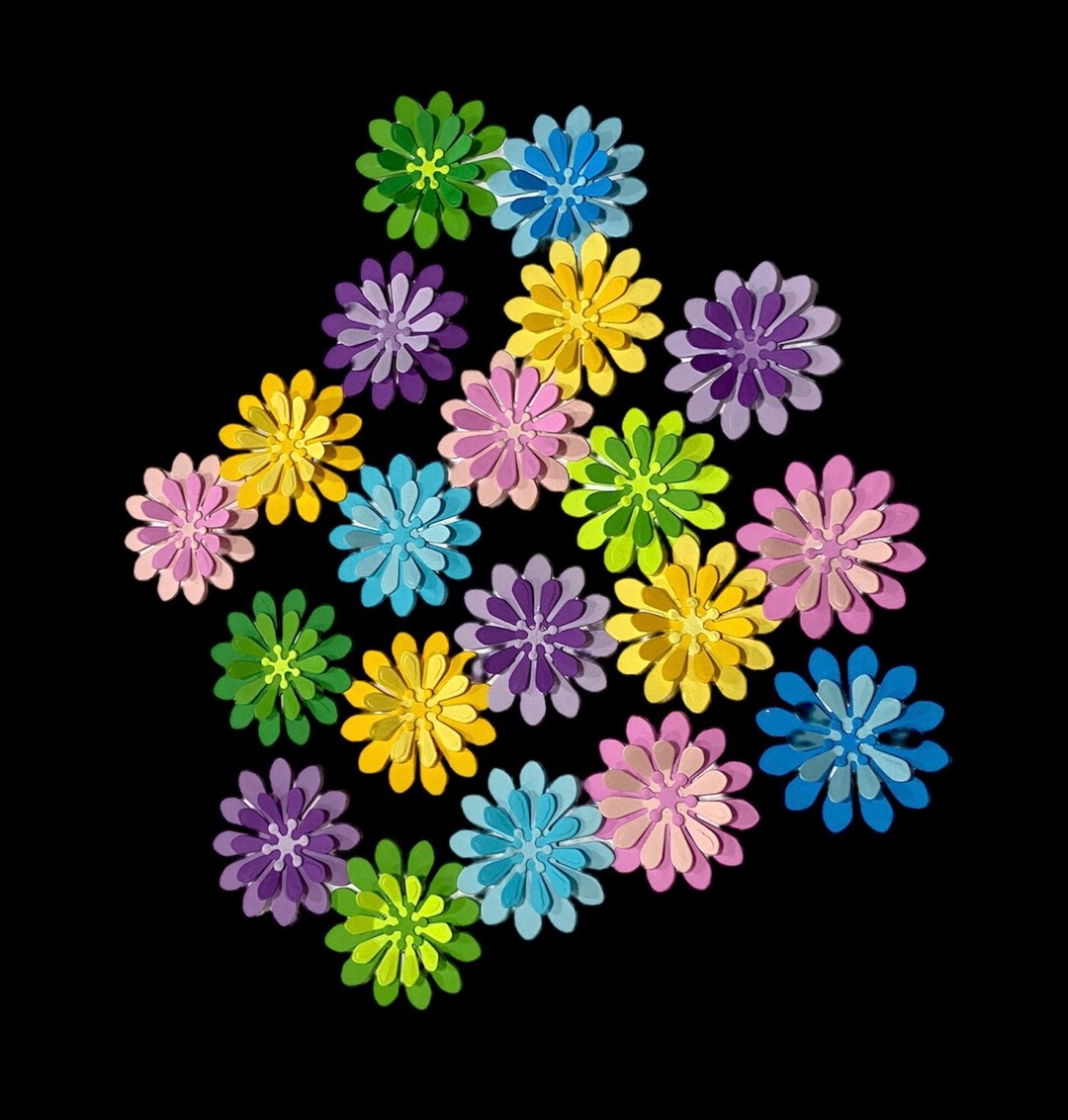 Layered Paper Flower Die Cuts, Card Making Supplies, Spring ...