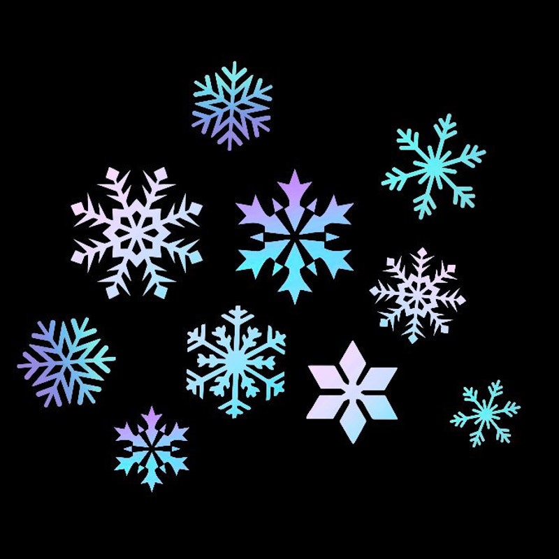 Snowflake Stickers - Etsy
