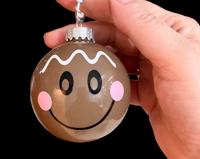 Gingerbread Face Decals for Ornament Decorating | Holiday DIY Ornaments ...