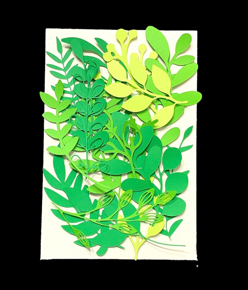 Paper Branch Embellishment Pack for Card Making. Die Cut Leaves and ...