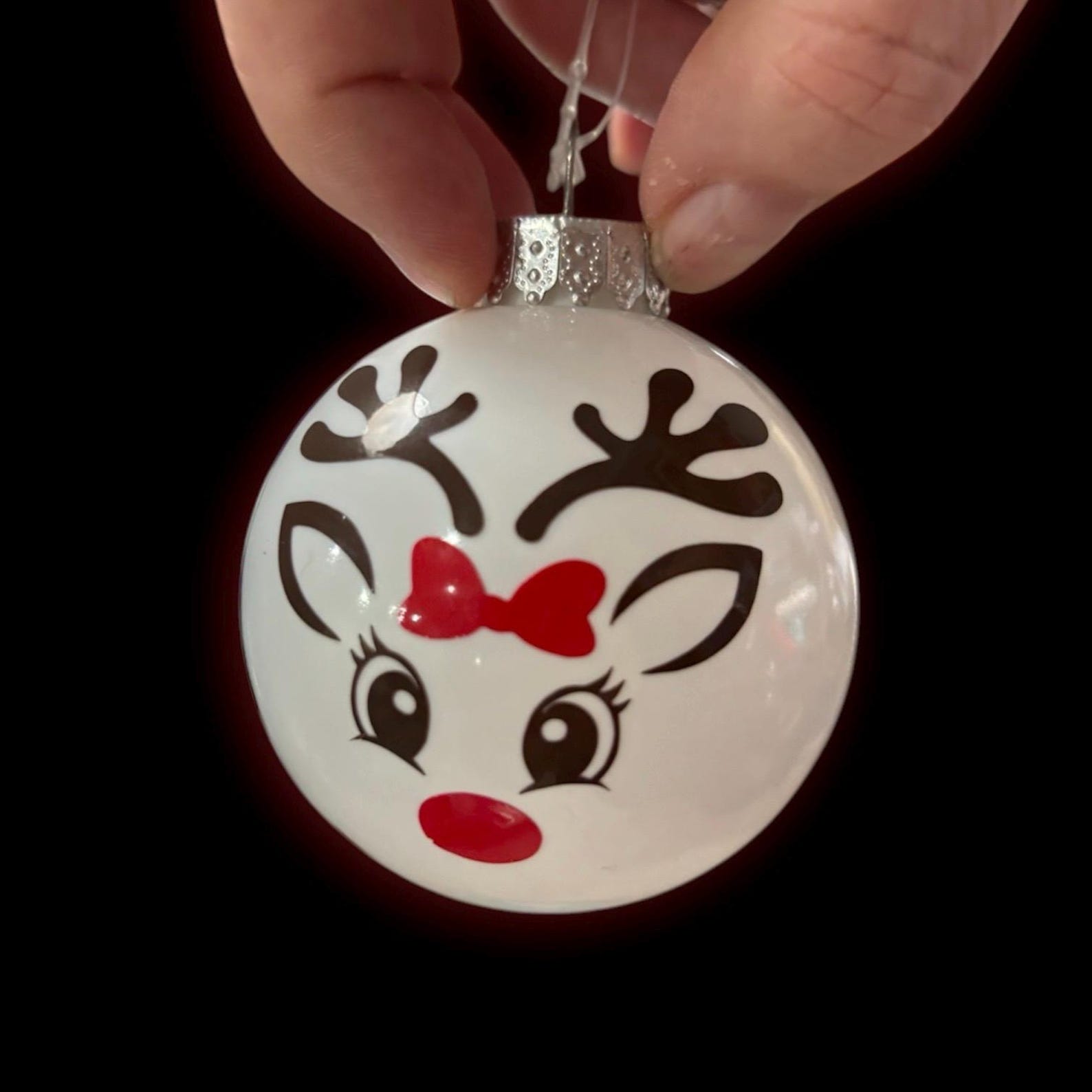 Reindeer Face Decals for Ornament Decorating | Holiday DIY Ornaments ...