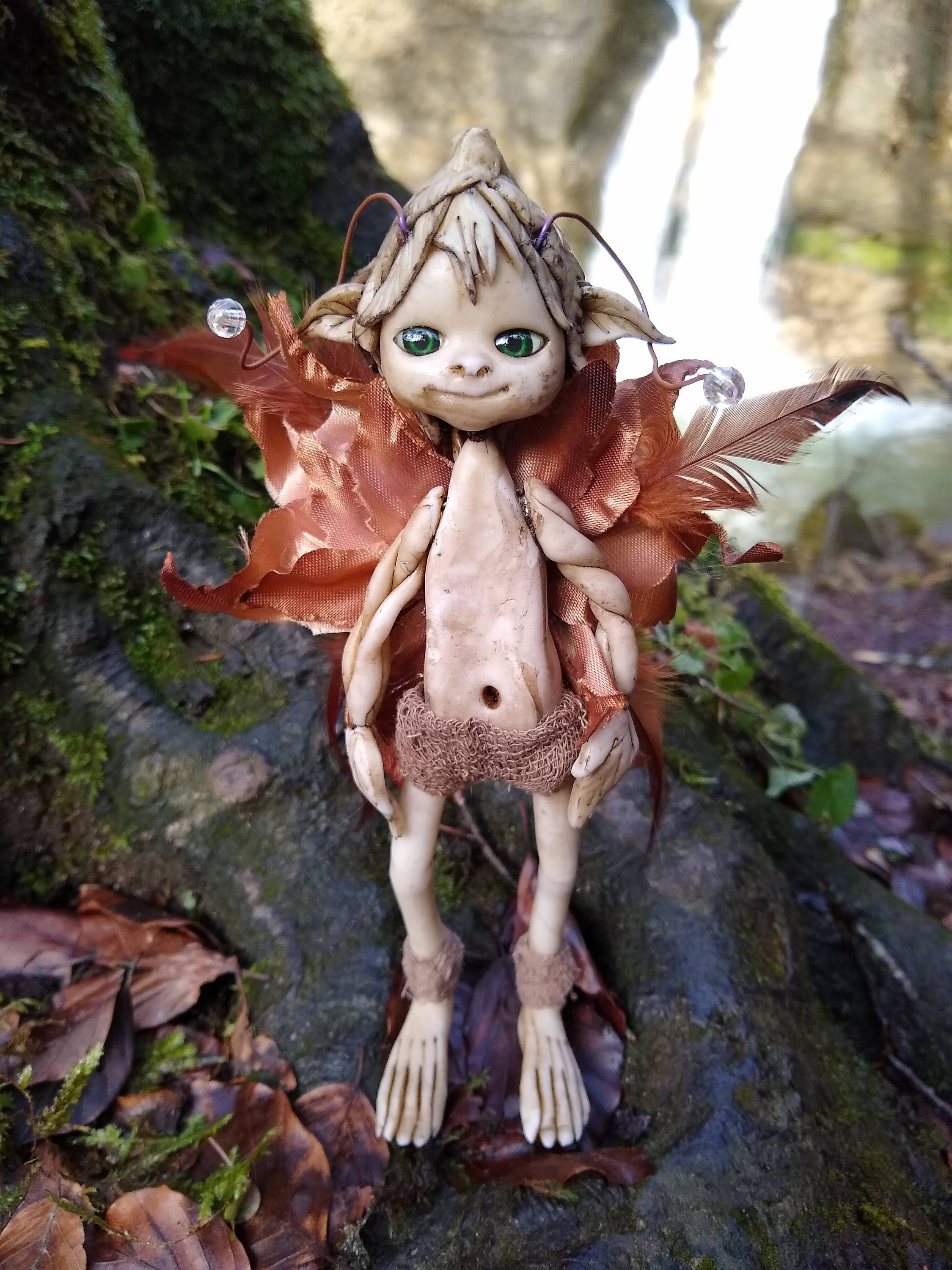 PIXIE mit Holzkiste Magie Welt verzauberte Wesen natürliche | Etsy