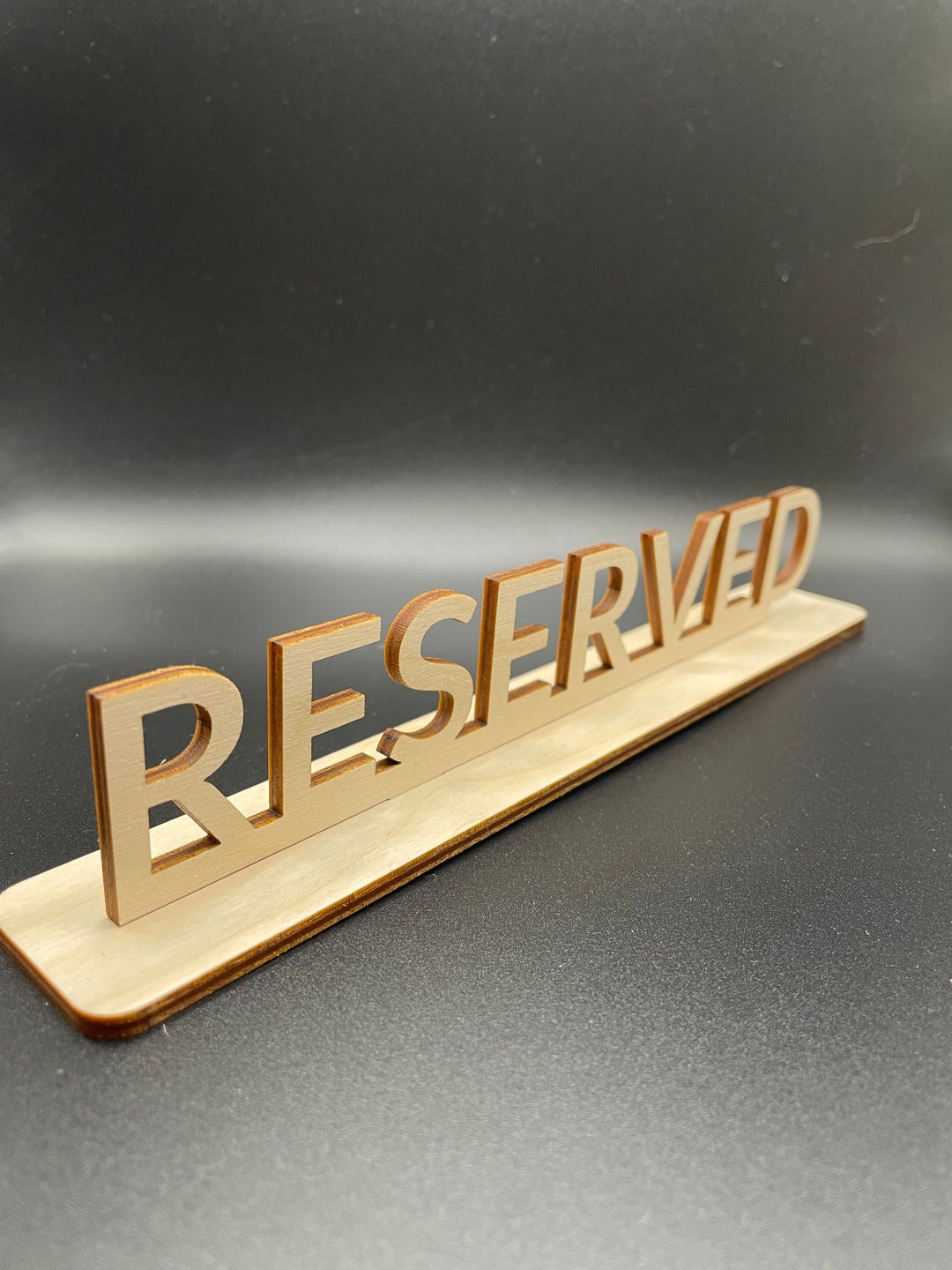 Reserved Table Wooden Cutout Sign - Etsy
