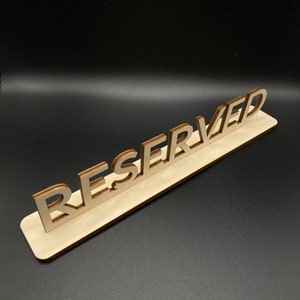Reserved Table Wooden Cutout Sign - Etsy