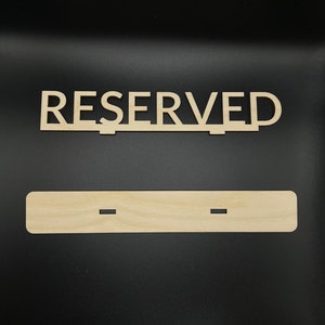 Reserved Table Wooden Cutout Sign - Etsy