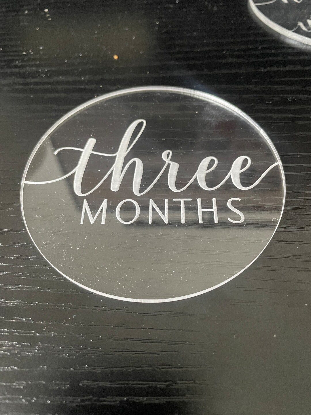 15 Pc Clear Acrylic Baby Milestone Sign Discs 3.5 All 12 - Etsy