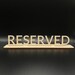 Reserved Table Wooden Cutout Sign - Etsy