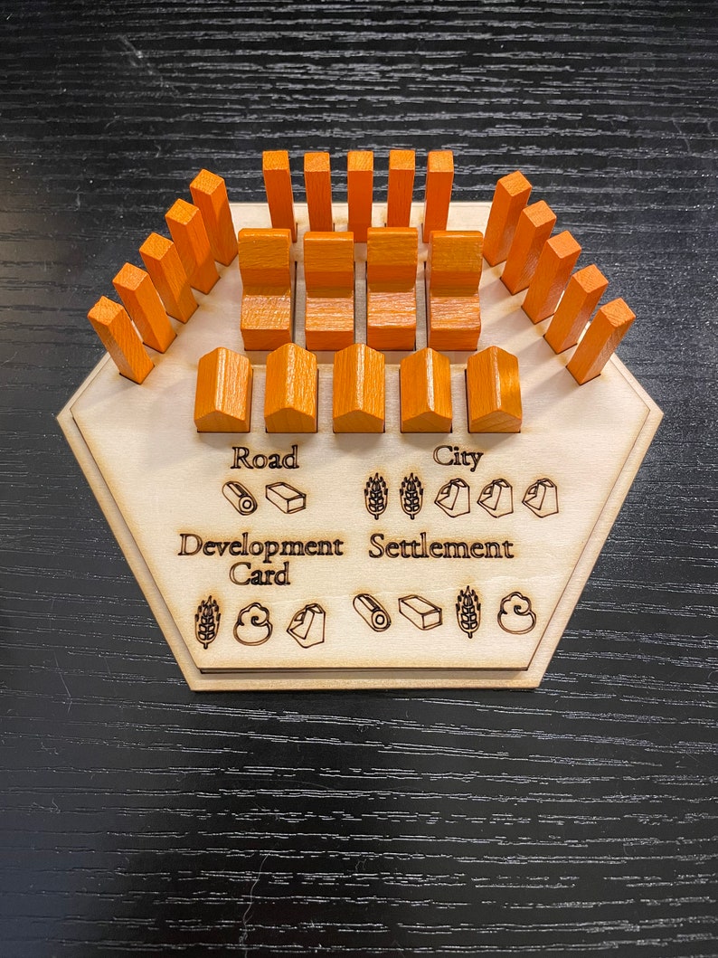 Game Piece Holder for Settlers Board Game - Etsy