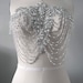 Silver Rhinestone Shoulder Waterfall Chain Appliqué/ - Etsy