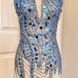 Mirror Appliqués/ Rhinestone Mirror Bodice Applique 052 - Etsy