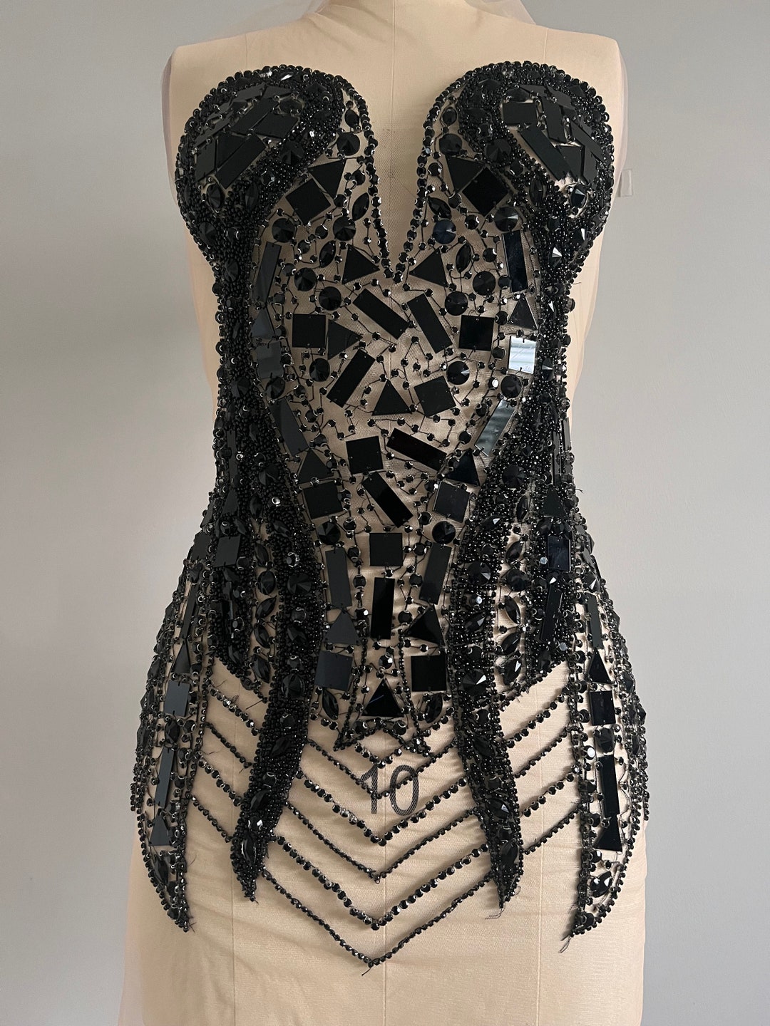 Mirror Appliqués/ Rhinestone Mirror Bodice Applique 052 - Etsy