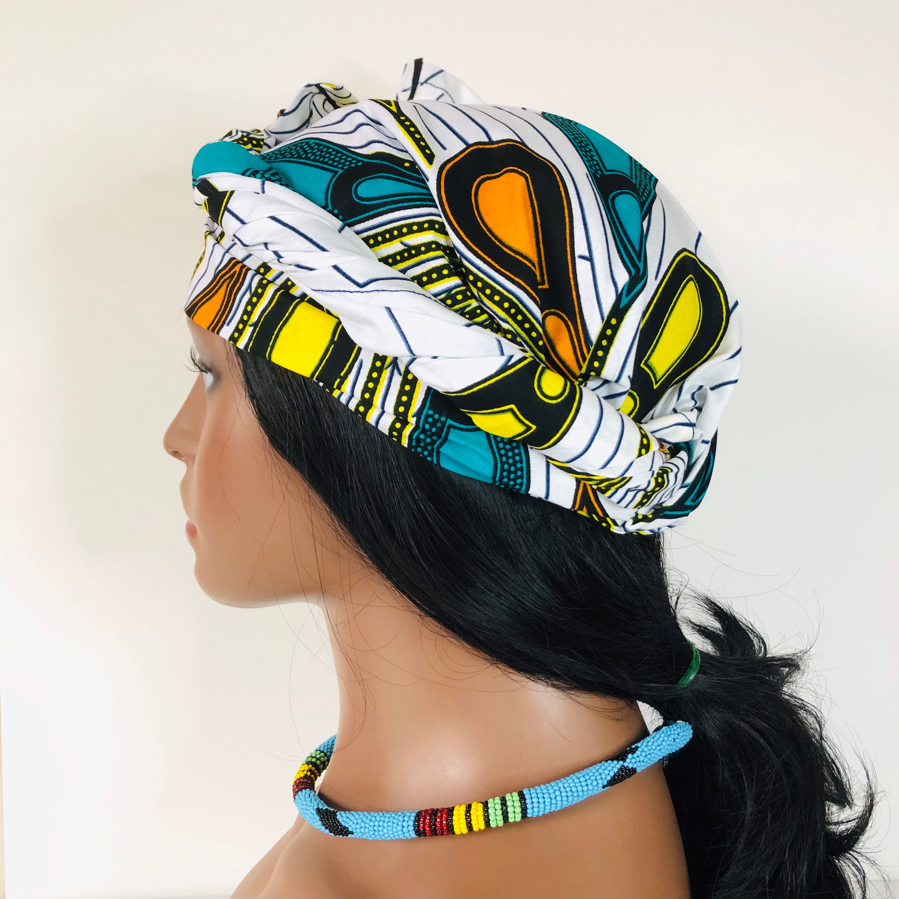 African Print Head Wrap/ 100% Cotton Ankara Head Scarf - Etsy