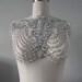 Silver Rhinestone Shoulder Waterfall Chain Appliqué/ - Etsy