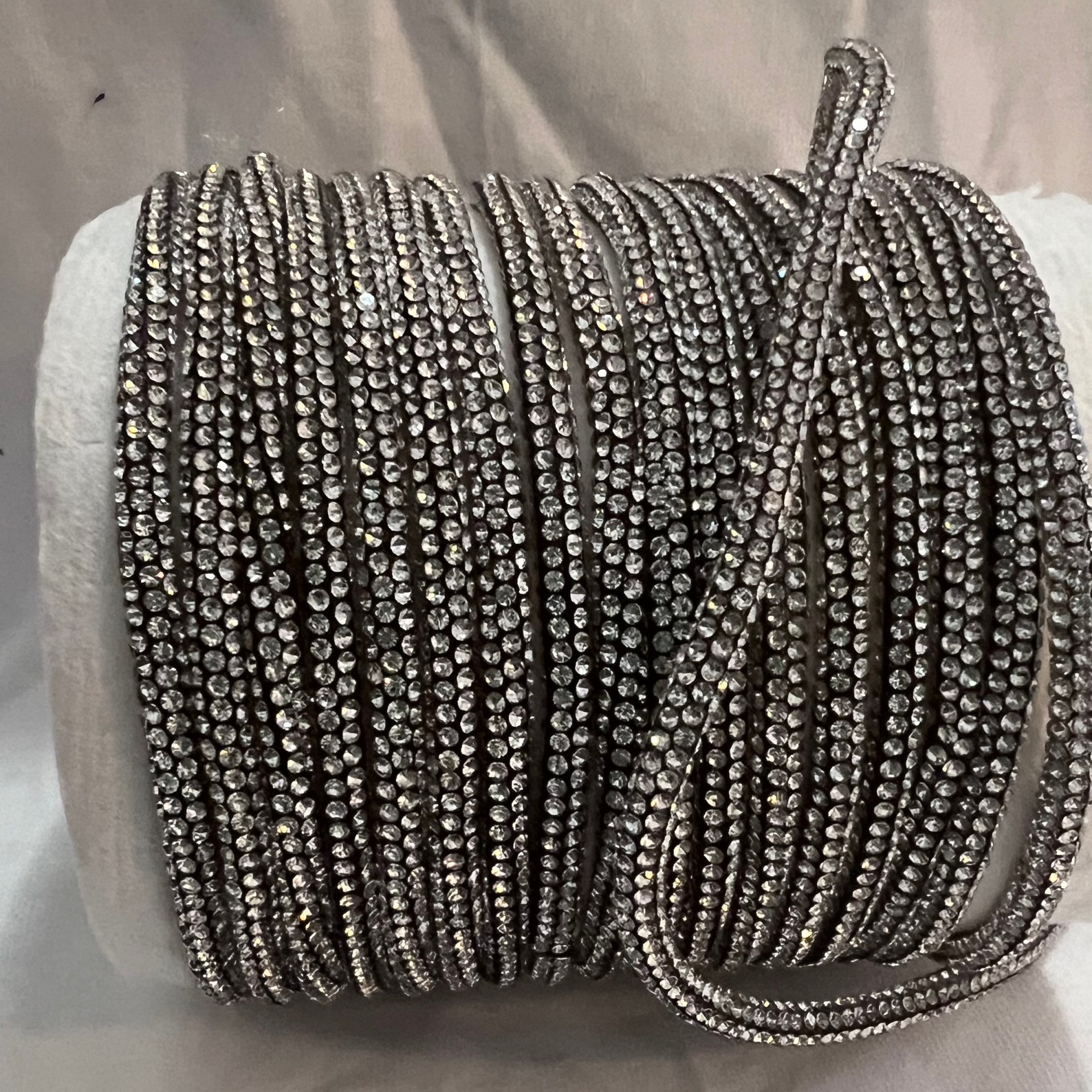 5mm Rhinestone Cord/ Rhinestone Rope/ Rhinestone Trim per Yard/ 36 ...
