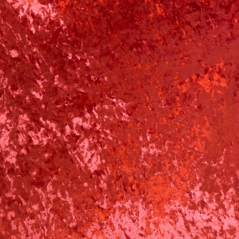 Burnt Orange Crushed Stretch Velvet Polyester Spandex 4 Way - Etsy
