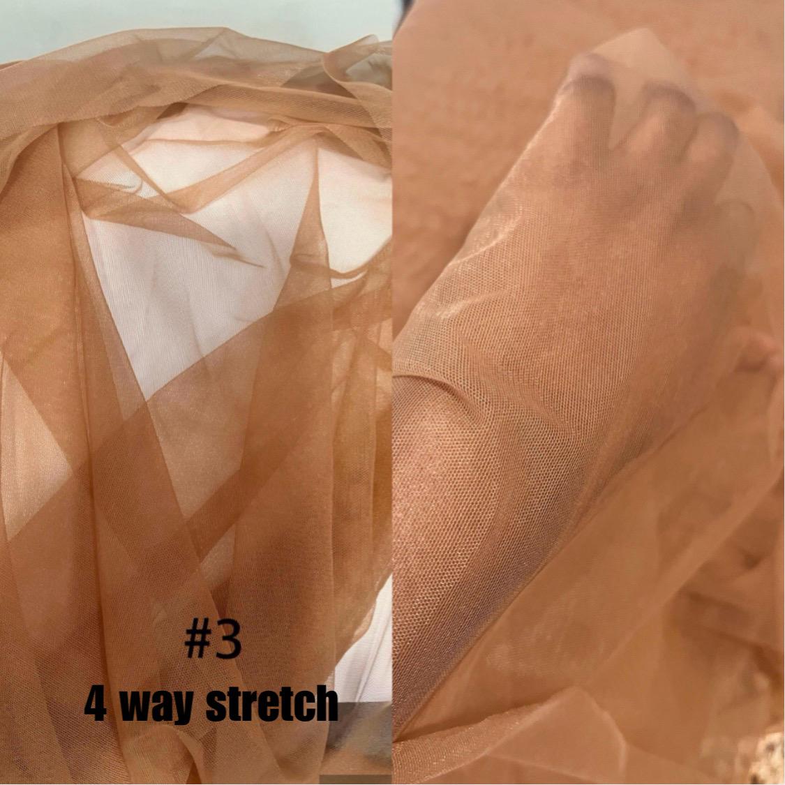 Skin Tone Illusion Mesh Fabric by the Yard - Etsy