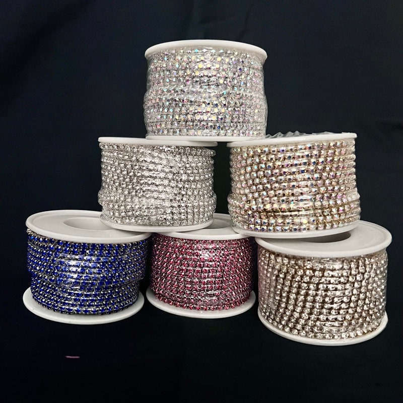 Rhinestone Cup Chain - Etsy