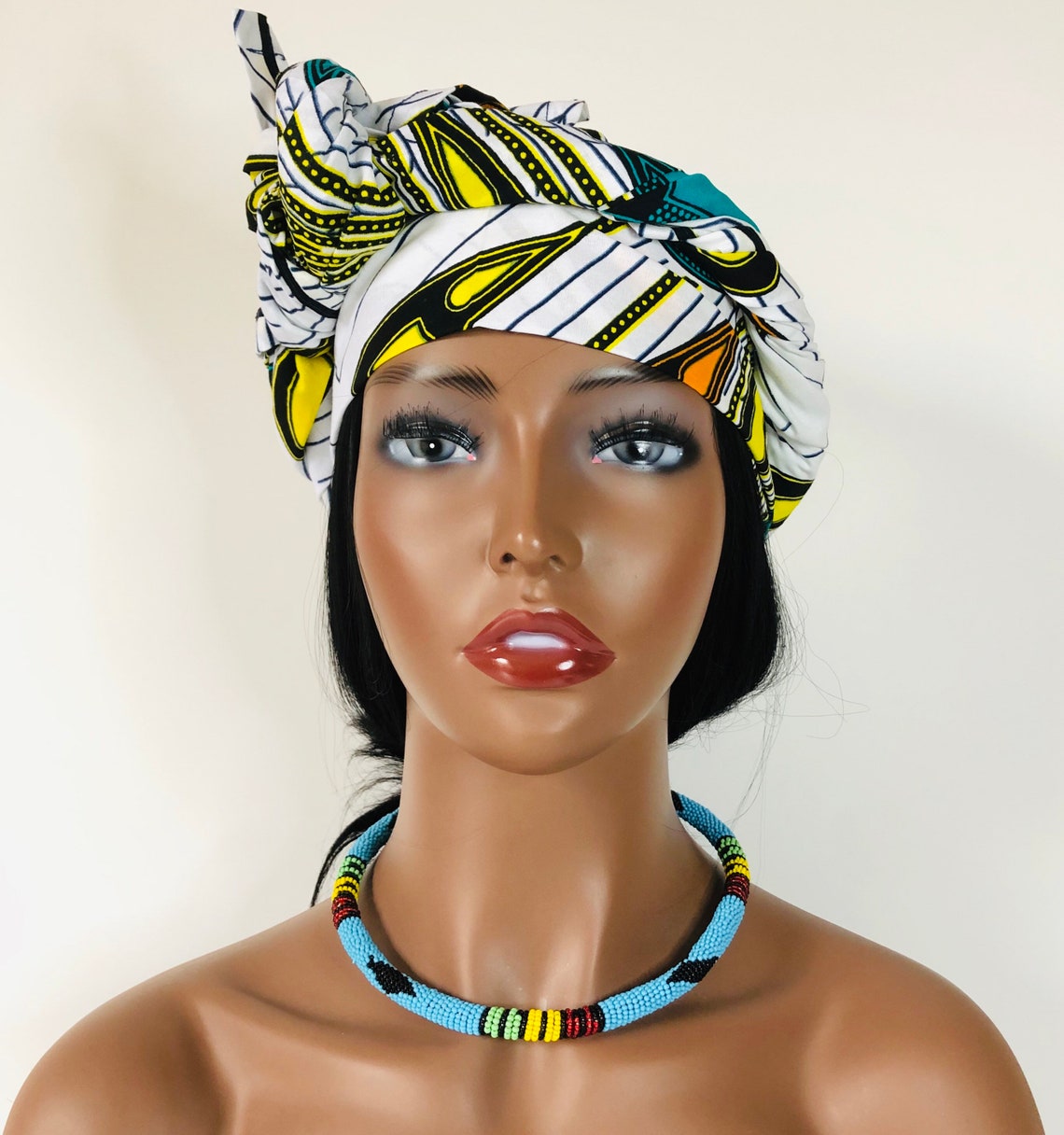 African Print Head Wrap/ 100% Cotton Ankara Head Scarf - Etsy