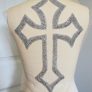 Cross Rhinestone Applique/large Cross / Sew on Cross / #142 - Etsy