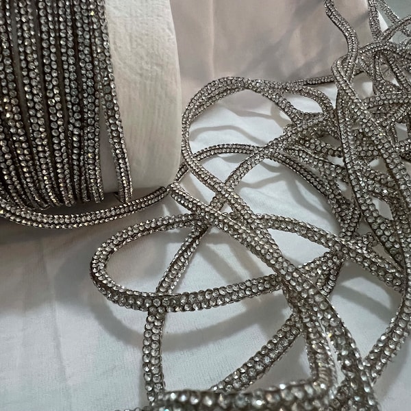 Rhinestone Trim by the Yard - Etsy