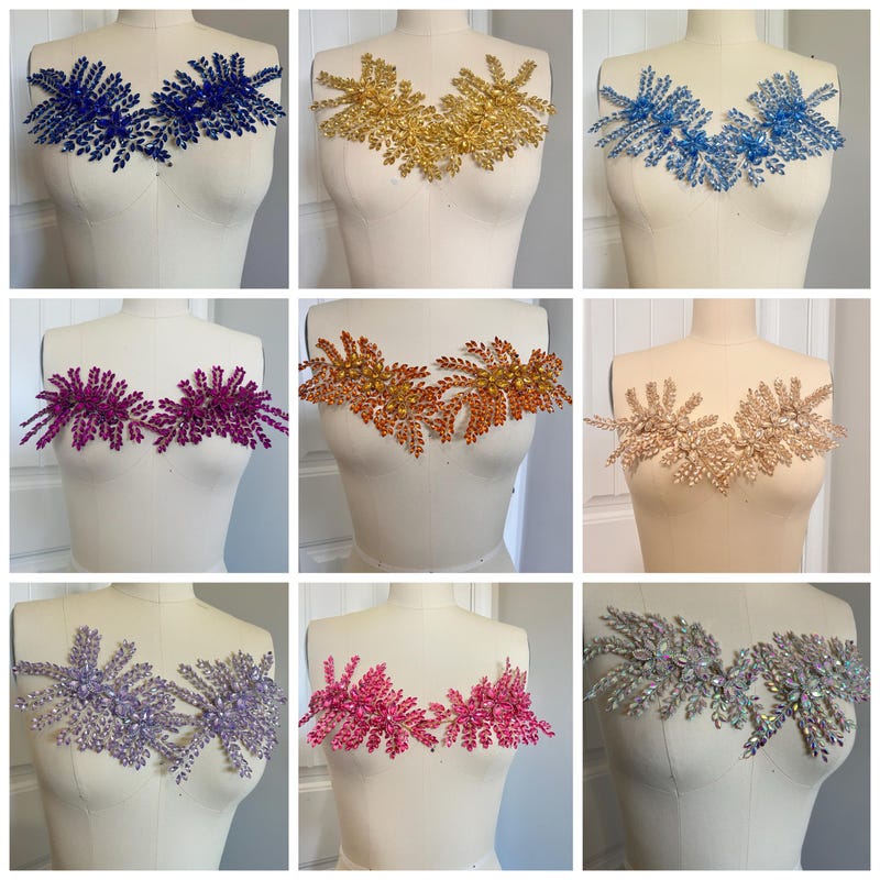 Gold Appliques Prom Dress - Etsy