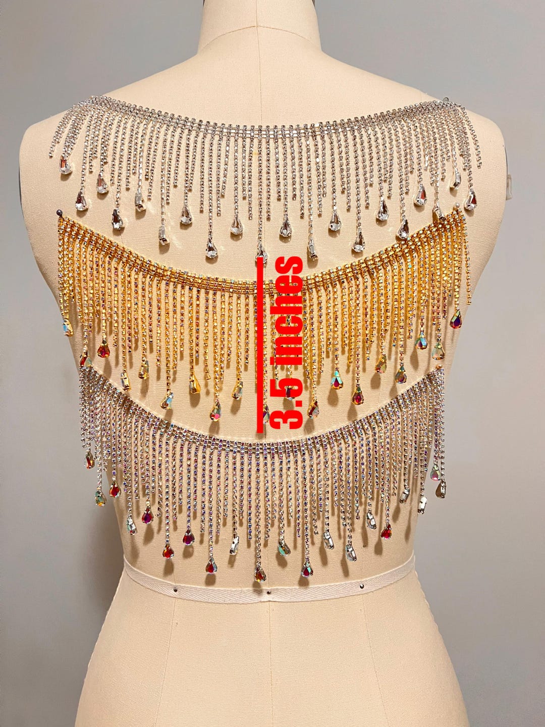 Rhinestone Fringe/ High Quality Brass Metal Crystal Rhinestone Fringes ...