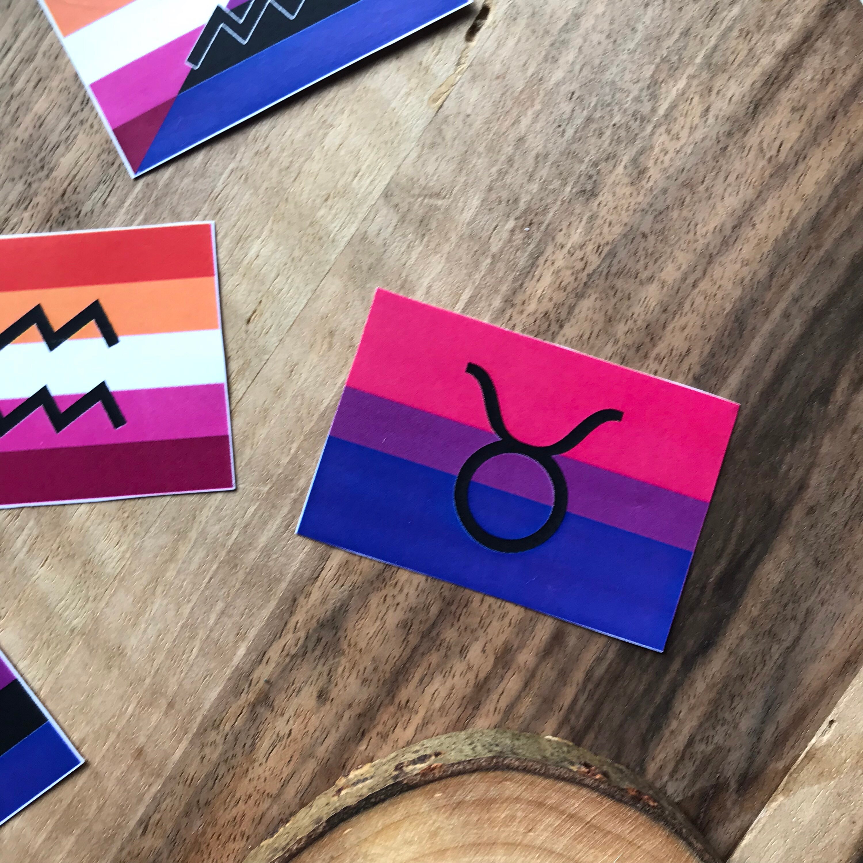 Customizable Pride Zodiac Sign Stickers With Your Flags - Etsy