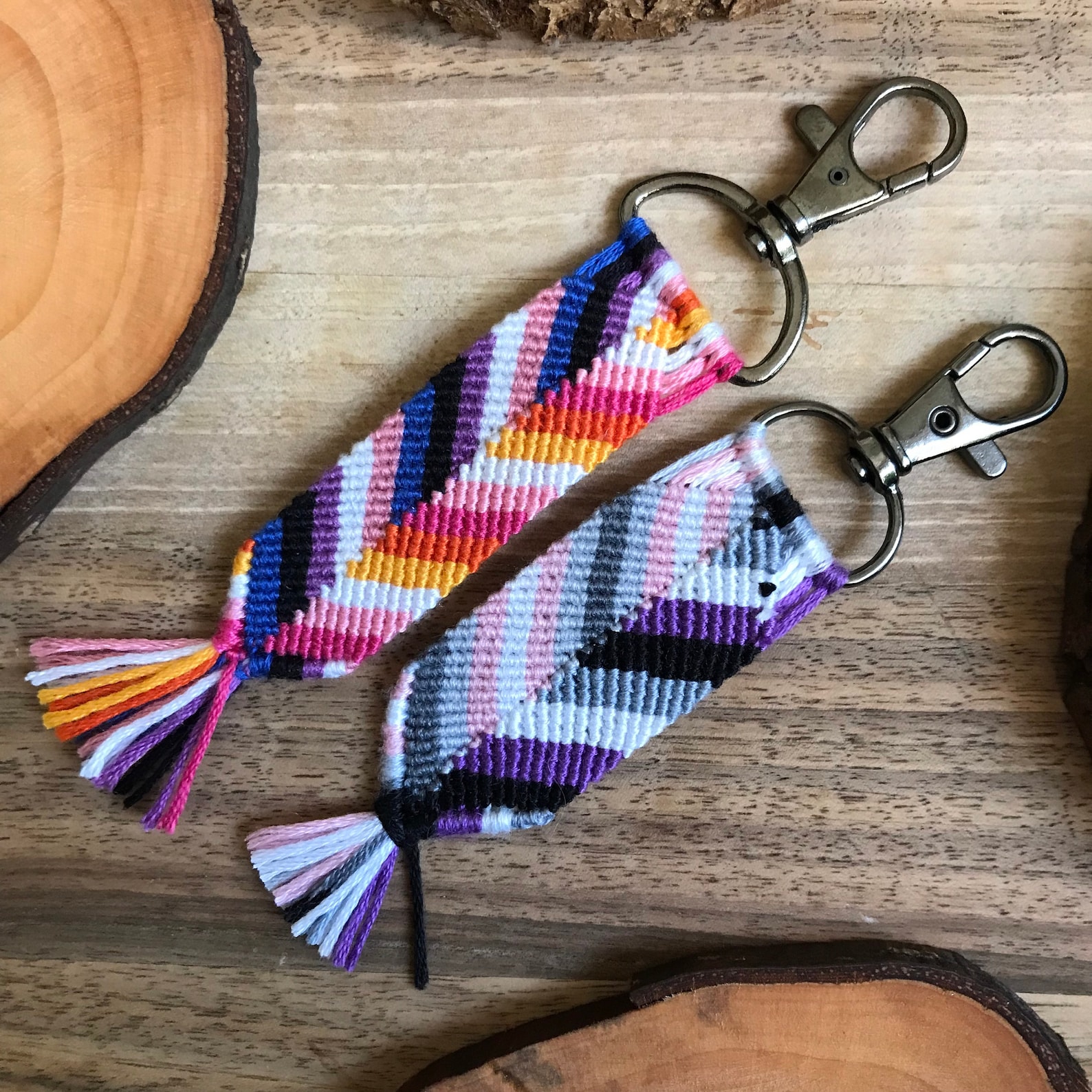 Custom Pride Keychain Any Pride Flag Combination - Etsy
