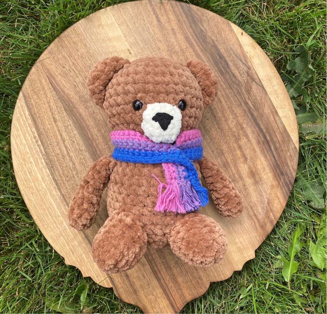 Bisexual Pride Crochet Teddy Bear - Etsy