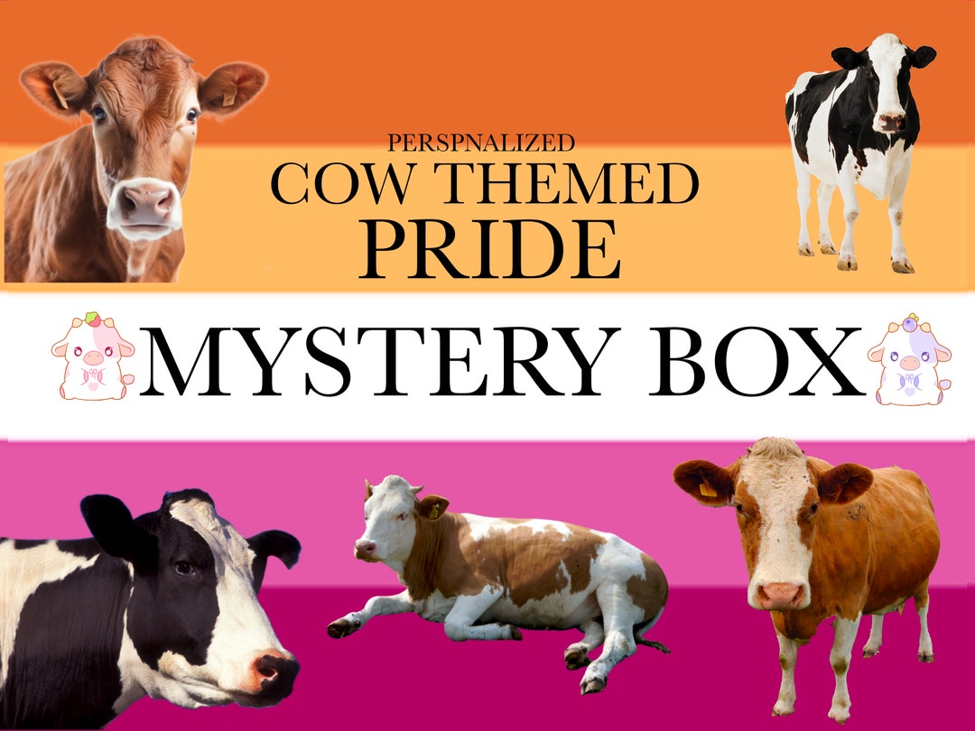 Personalized Cow Themed Lesbian Pride Mystery Box - Etsy