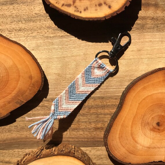 Transgender Flag Keychain Trans Pride Macrame Keychain Key - Etsy