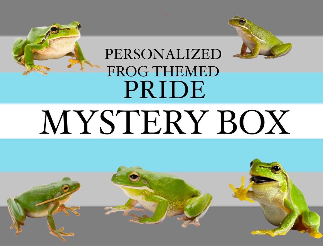 Personalized Frog Themed Demiboy Pride Mystery Box - Etsy