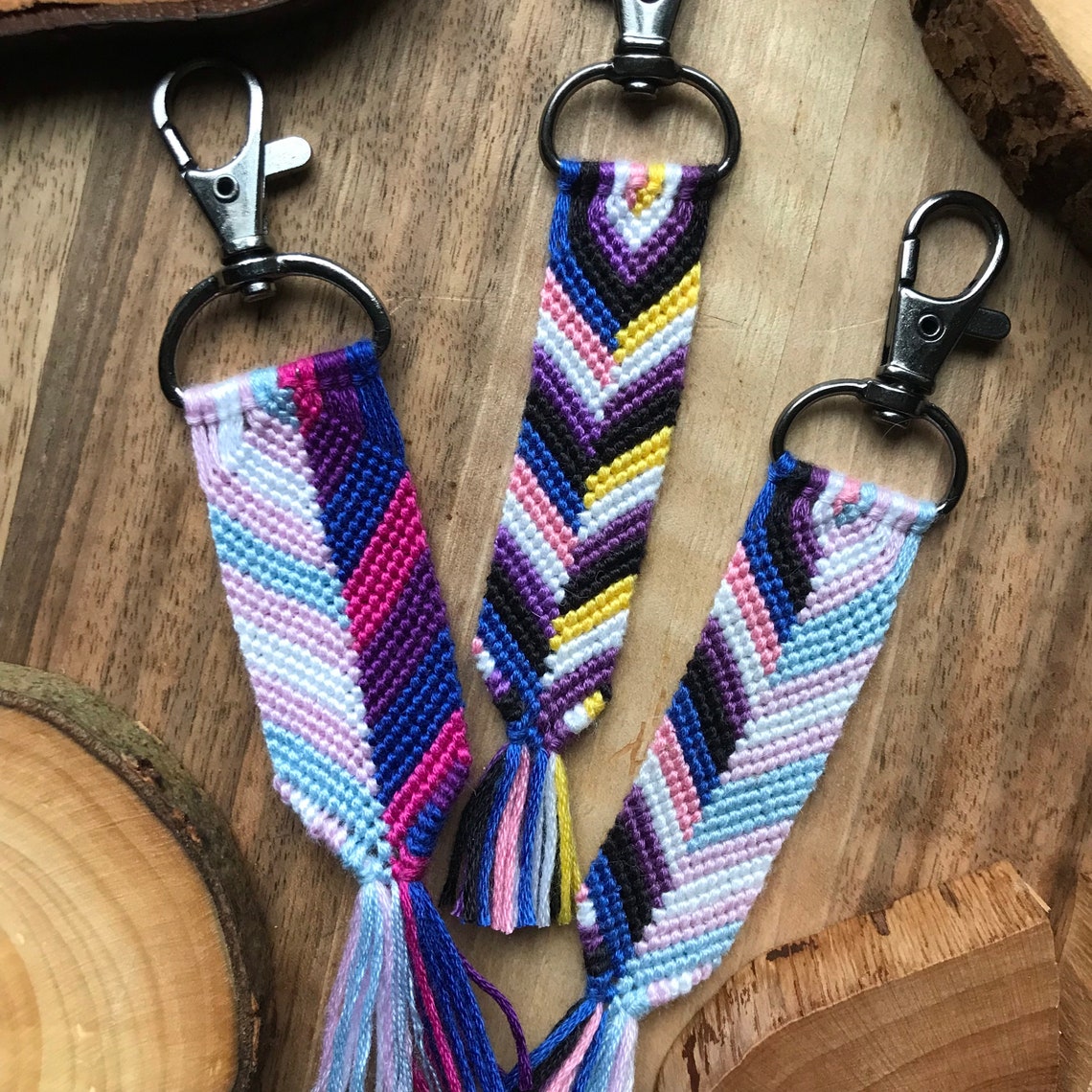 Custom Pride Keychain Any Pride Flag Combination - Etsy