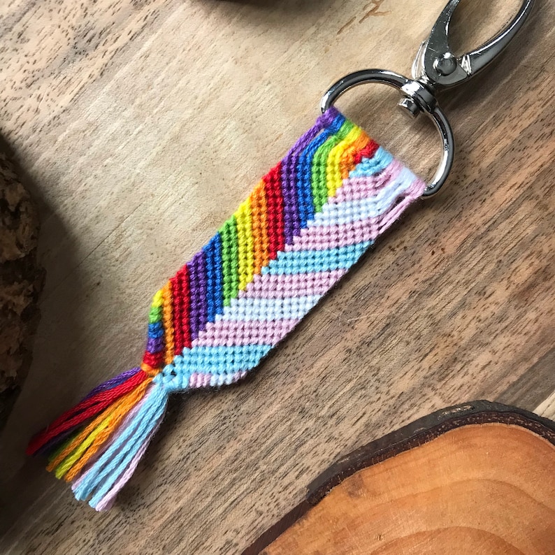 Custom Pride Keychain Any Pride Flag Combination - Etsy