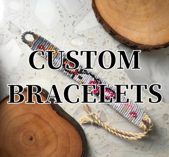 Custom Friendship Bracelets Made to Order Customizable | Etsy