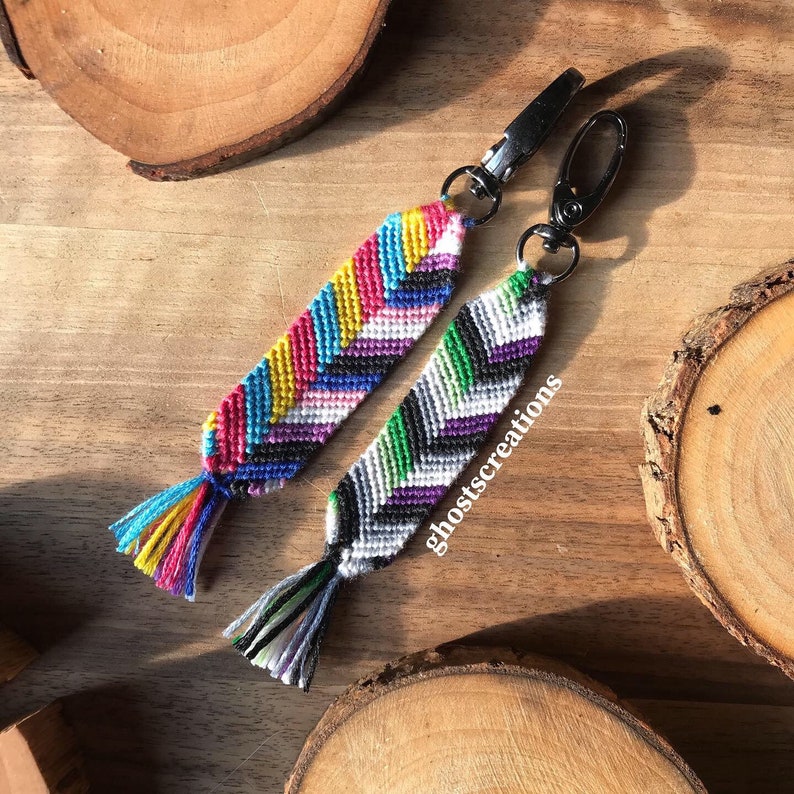 Custom Pride Keychain Any Pride Flag Combination - Etsy