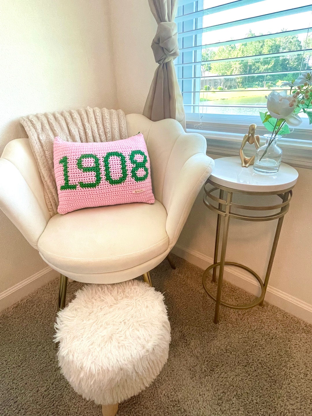 Alpha Kappa Alpha 1908 Decorative Throw Pillow - Etsy