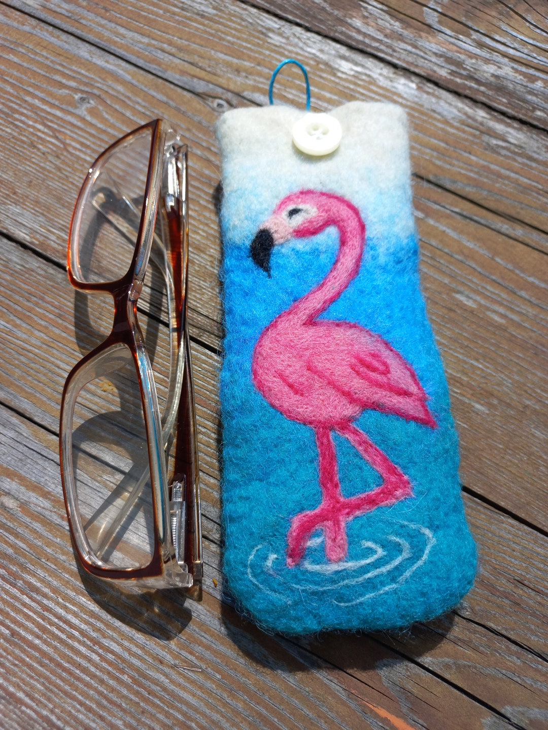 Wooled Eyeglass Case Original Design Sunglasses Holder Handmade ...