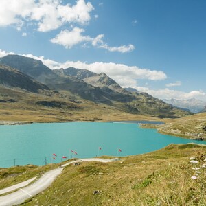Light Blue Lake Photograph, Mountain Lake Picture, Switzerland Alps ...