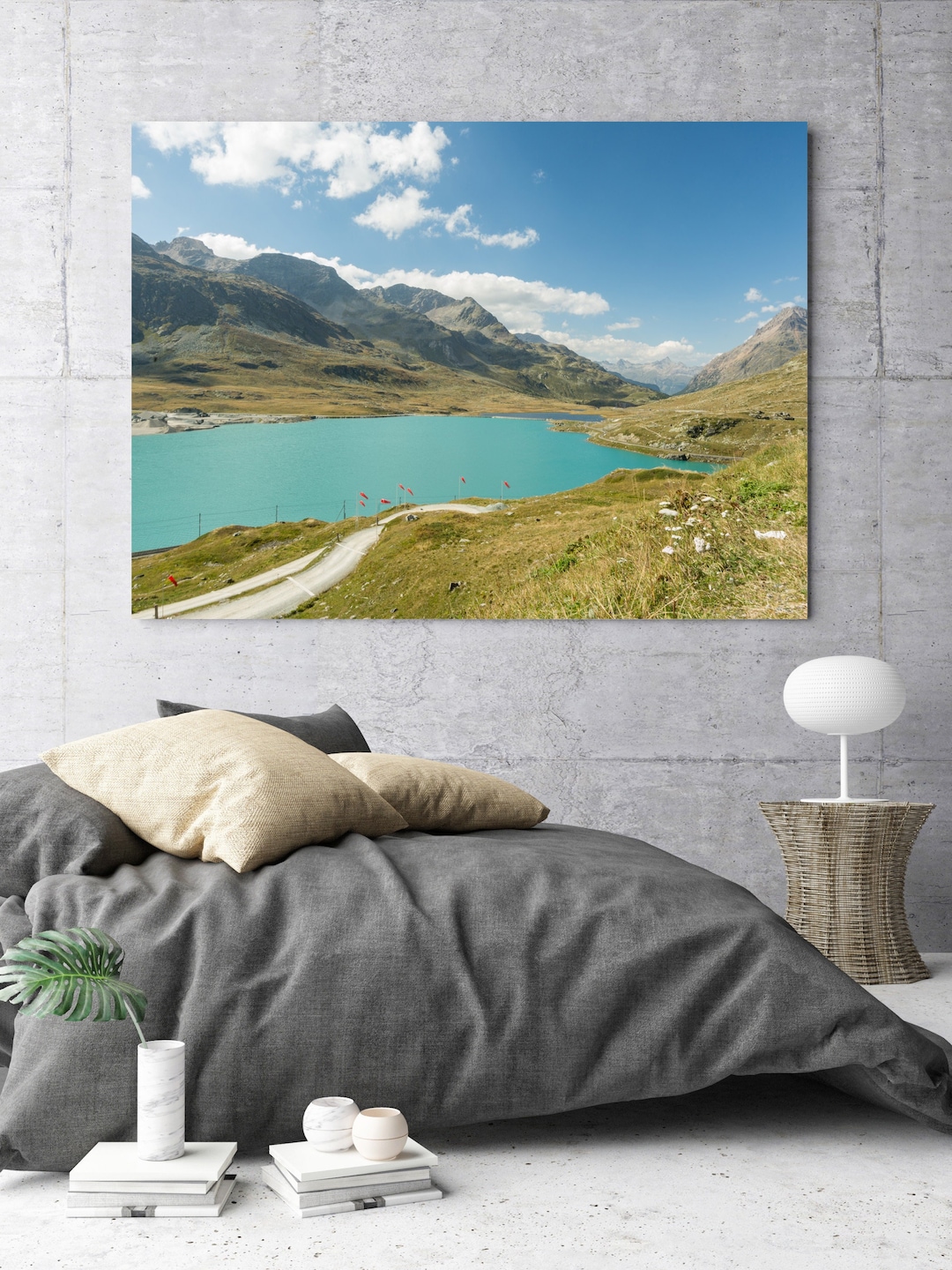 Light Blue Lake Photograph, Mountain Lake Picture, Switzerland Alps ...