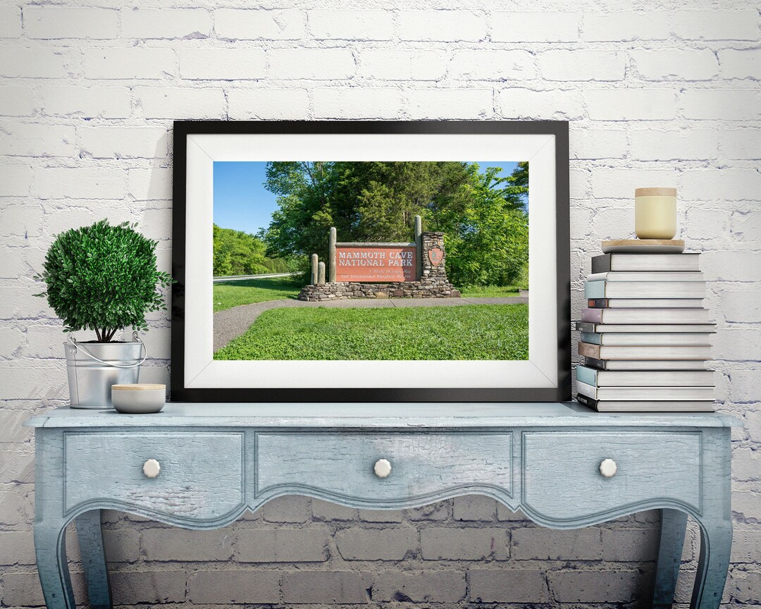 Mammoth Cave Entrance Sign Photograph, Kentucky National Park Picture ...