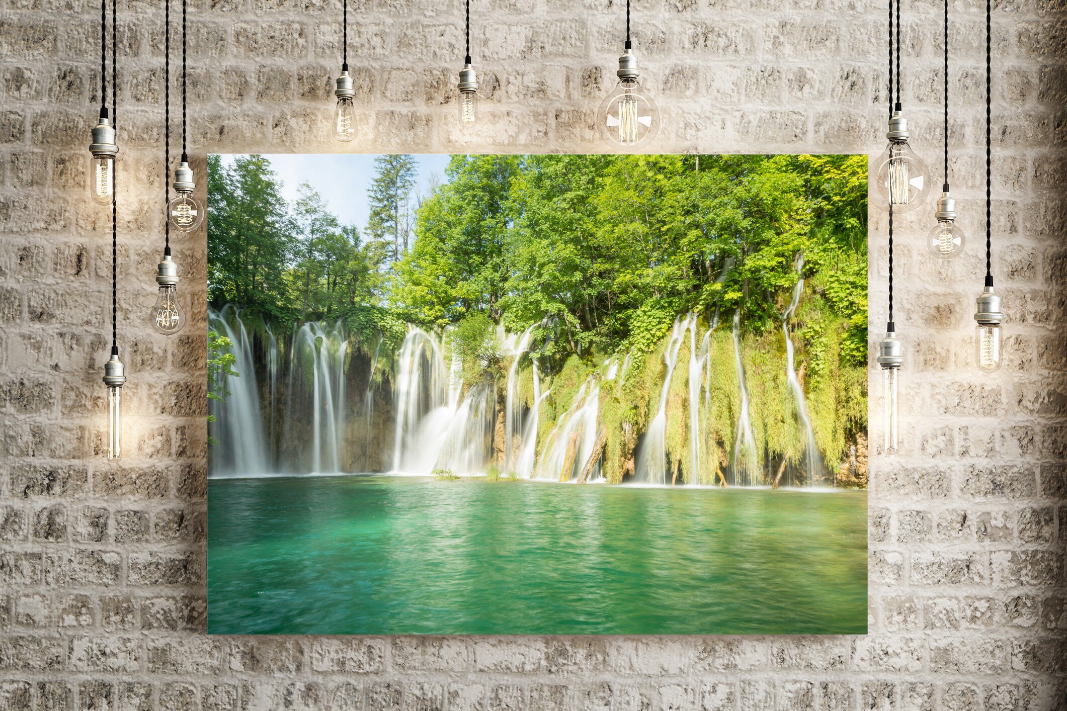 Waterfall Photograph, Cascade Picture, Croatia Wall Décor, Plitvice ...