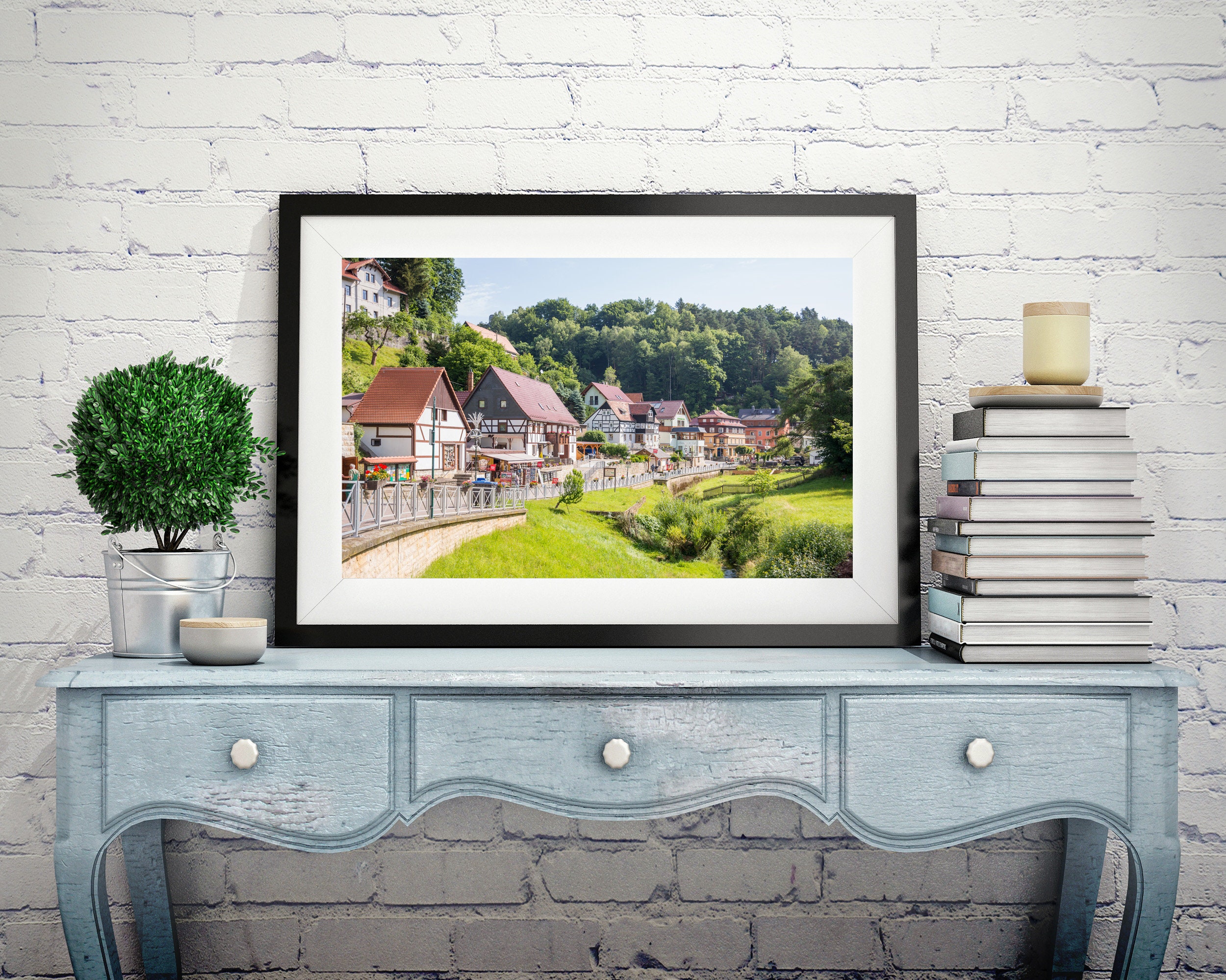 German Town, Germany Photograph, European Picture, Canvas Art, City ...
