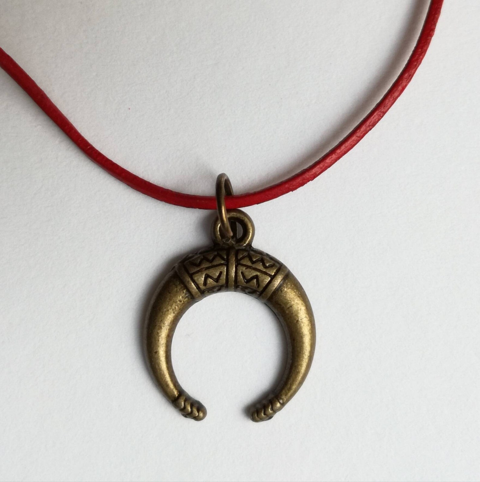 Bronze Lunula Pendant: Roman Reenactment Necklace, Evil Eye Charm - Etsy 日本