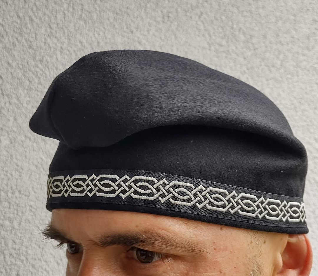 Phrygian / Dacian Cap, Handmade Liberty Cap, Manumision Thin Black Wool ...